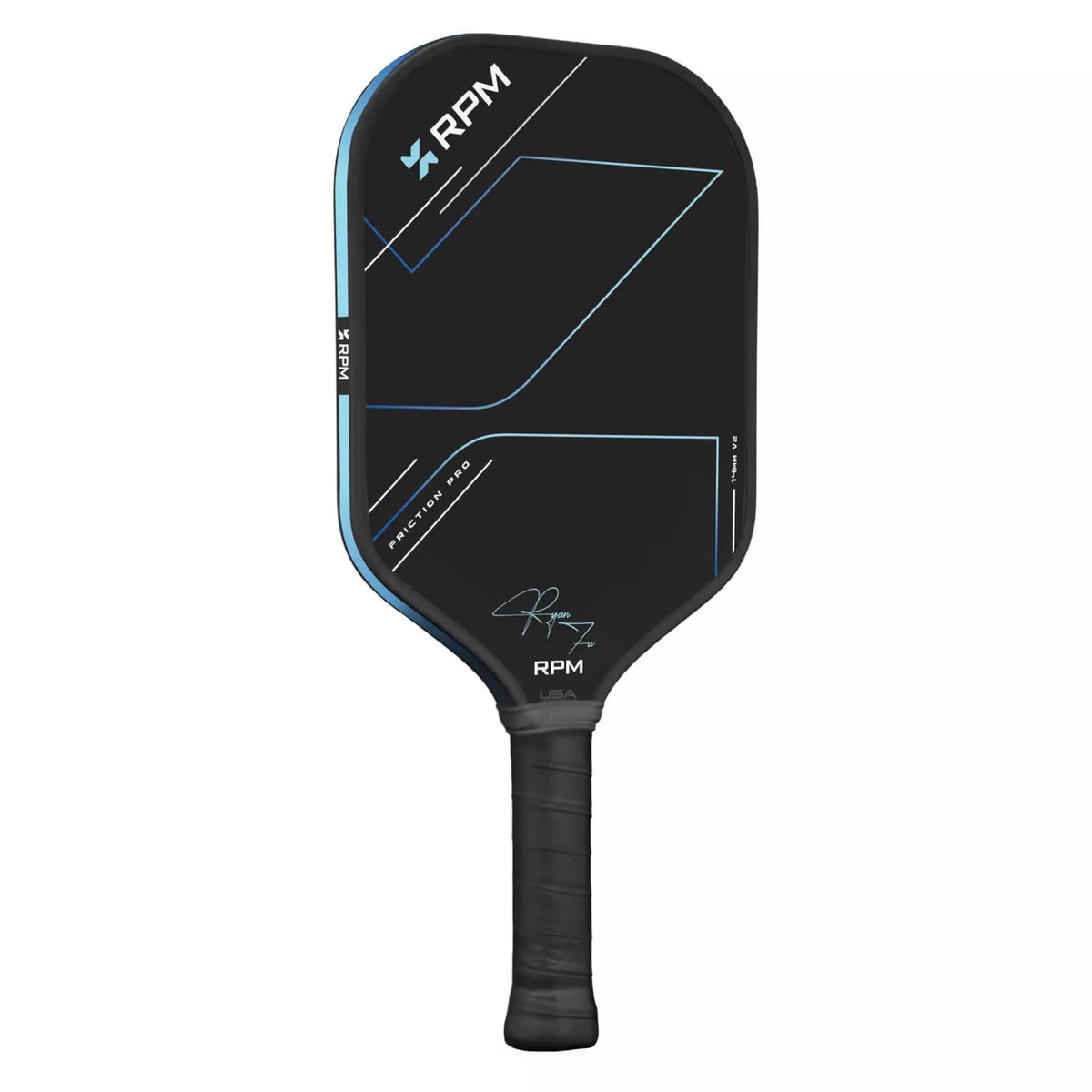 RPM FRICTION PRO 14 MM Elongated V2 Ryan Fu Pickleball Paddle ...