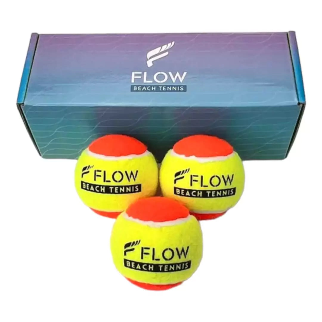 Flow Beach Tennis I.T.F Approved Beach Tennis Ball (pack of 3 ...
