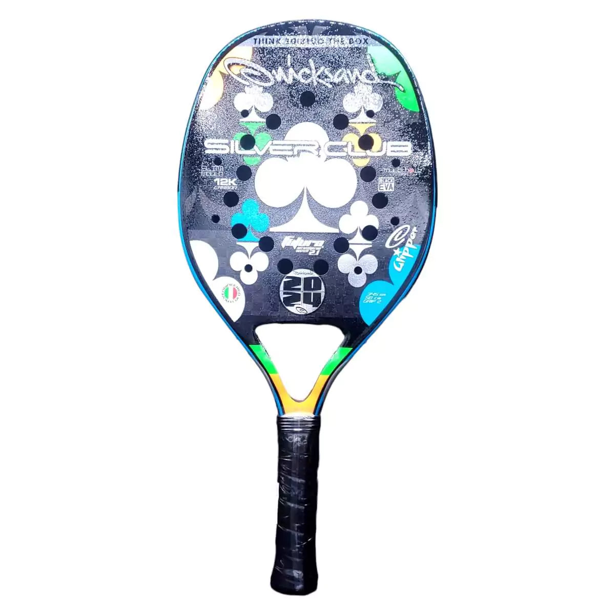 Quicksand SILVER CLUB 2024 Beach Tennis Paddle with Glipper ...