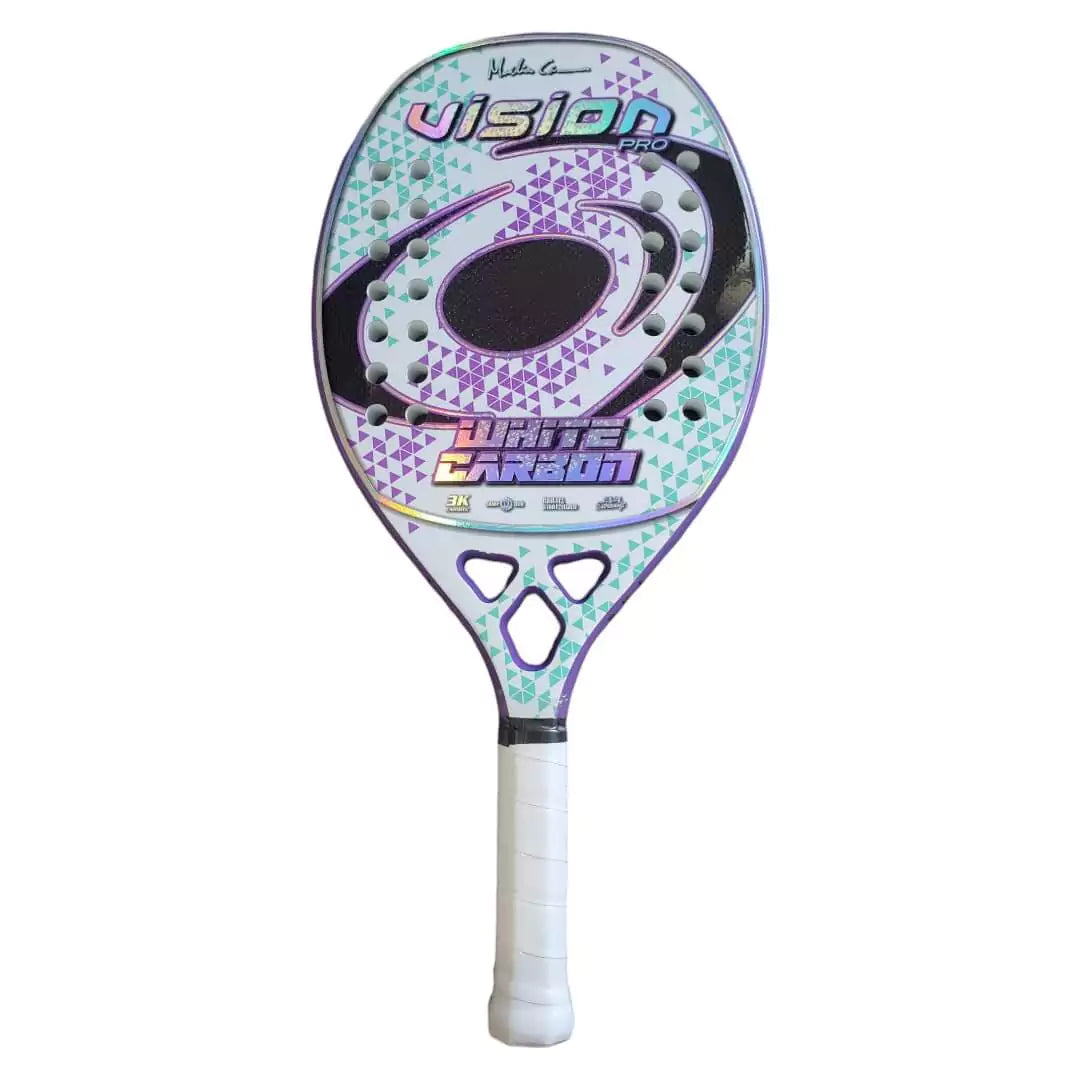 Vision Pro WHITE CARBON Beach Tennis Paddle Racquet Racchetta ...
