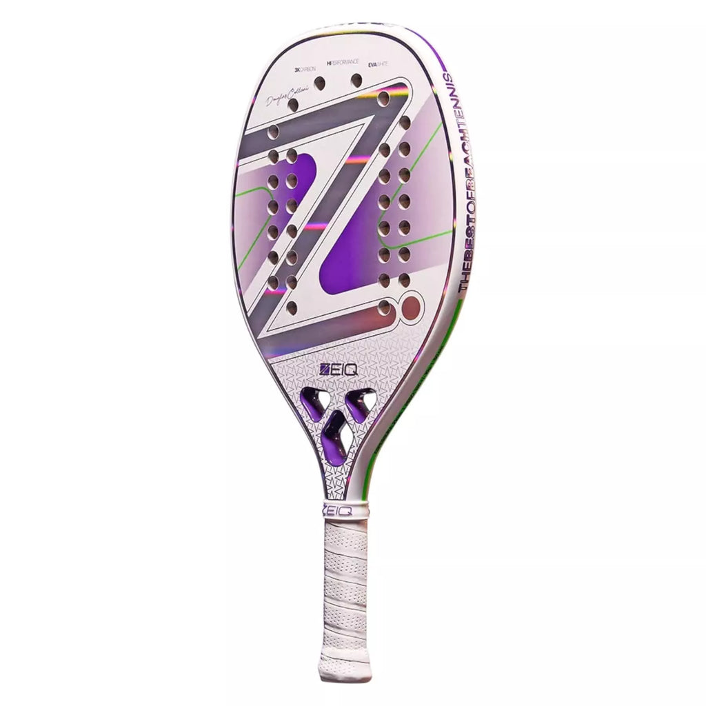 Zeiq Pro Violet Collani White Zeiq Beach Tennis Racket – iamBeachTennis