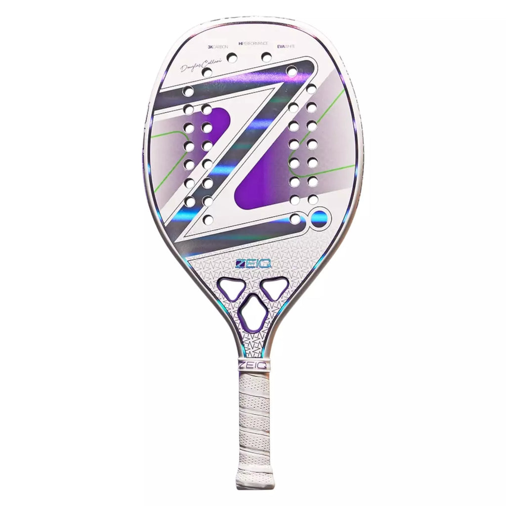 Zeiq Pro Violet Collani White Zeiq Beach Tennis Racket – iamBeachTennis