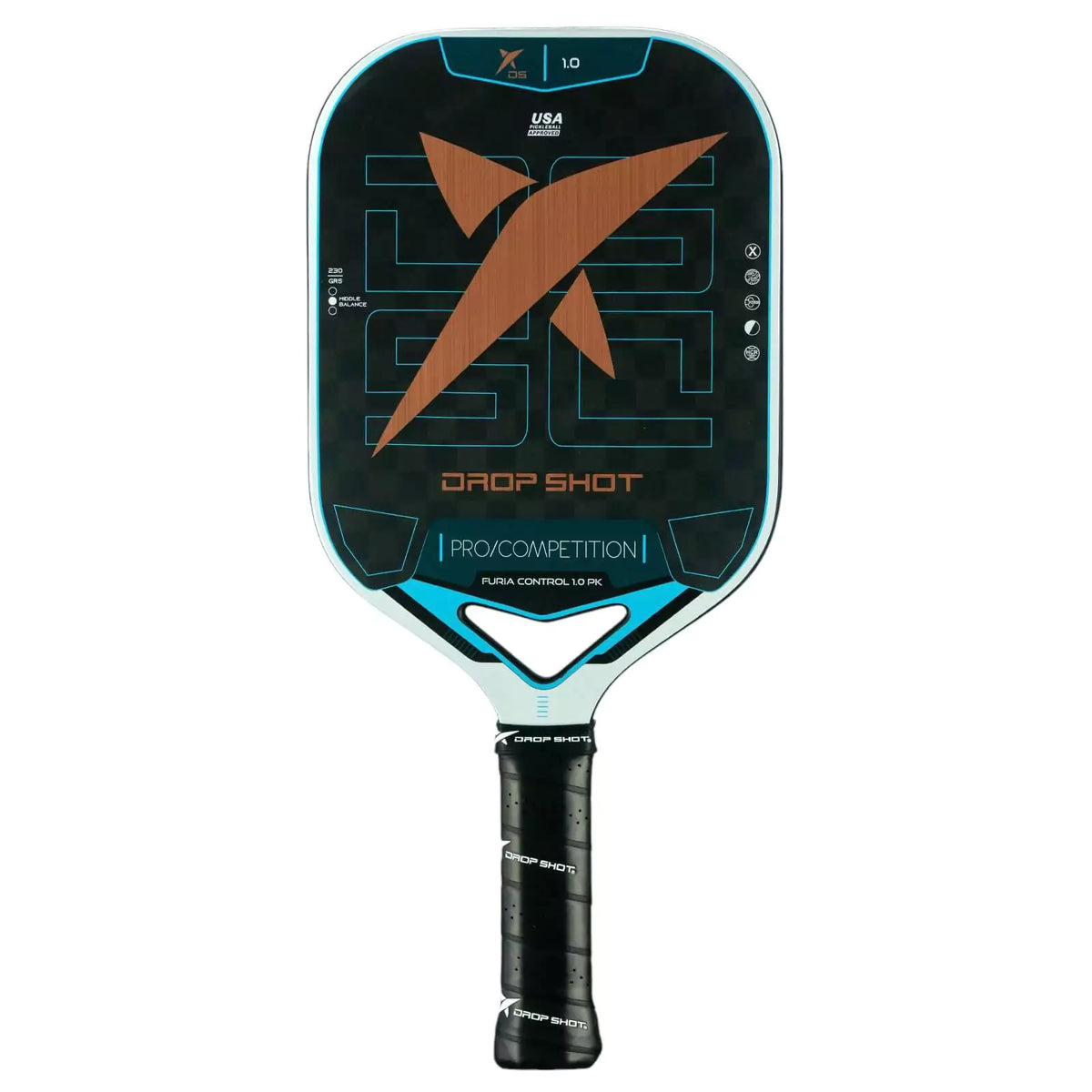 Drop Shot FURIA CONTROL 1.0 PK Pickleball Paddle – iamBeachTennis