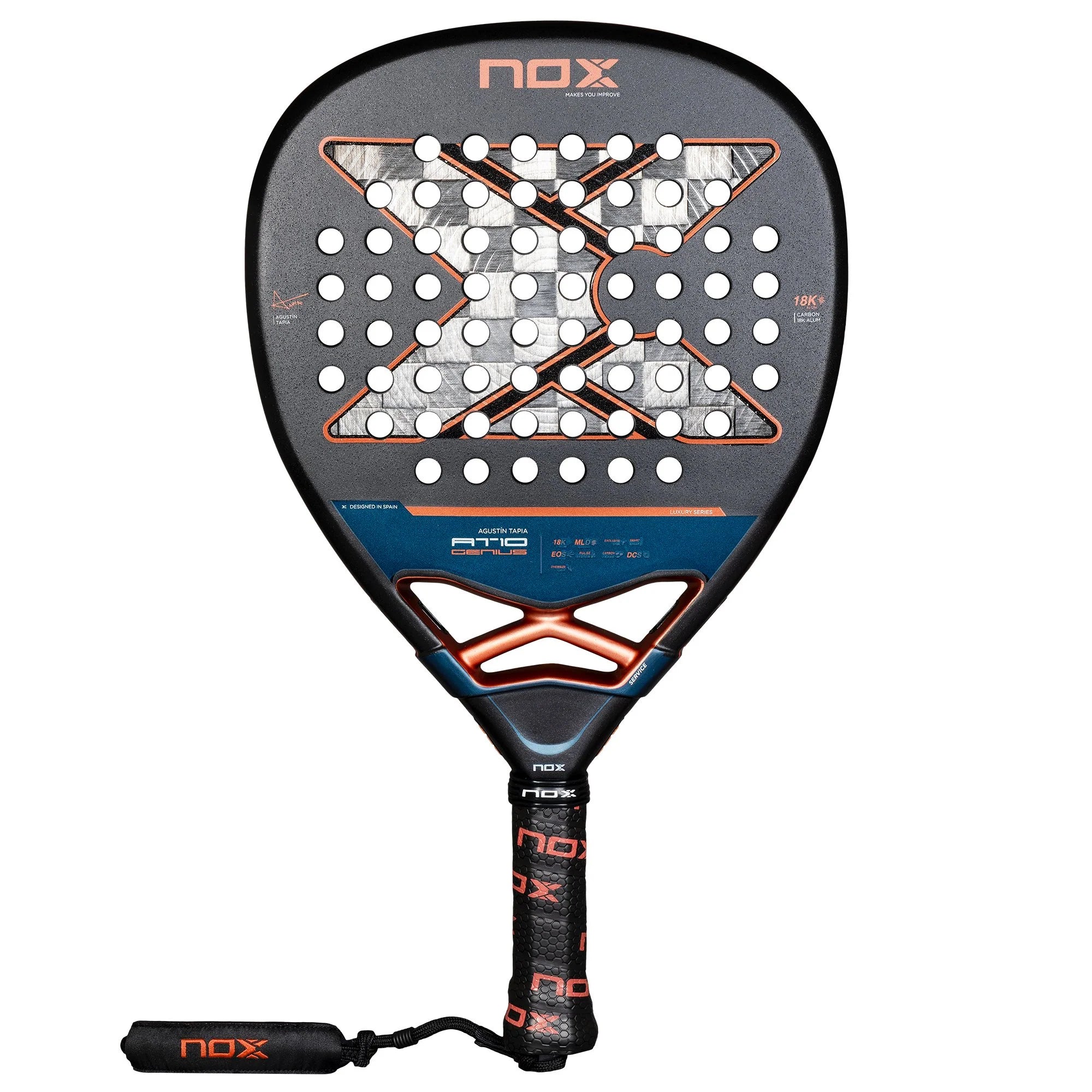 Padel Racket Set Of 2 Padel Tennis Racket - Full Carbon - Black/White ...